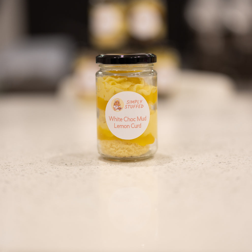 White Chocolate Mud Cake with Lemon Curd in a Jar – Ready to Eat ...