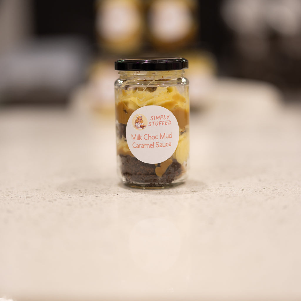 Milk Chocolate Mud Cake with Caramel Sauce in a Jar – Ready to Eat ...