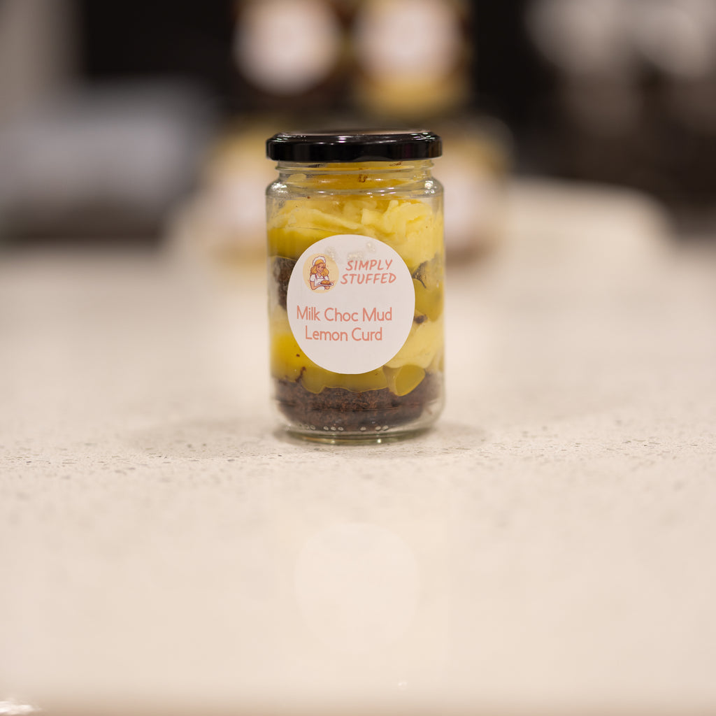 Milk Chocolate Mud Cake with Lemon Curd in a Jar – Ready to Eat ...