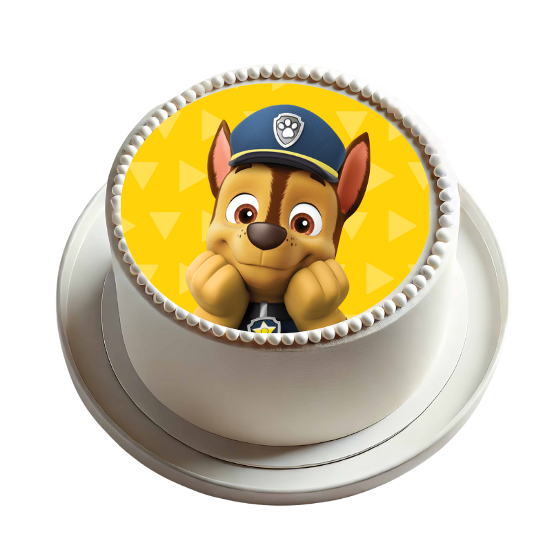 Paw Patrol (Chase) Cake Topper | Edible Image | Simply Stuffed